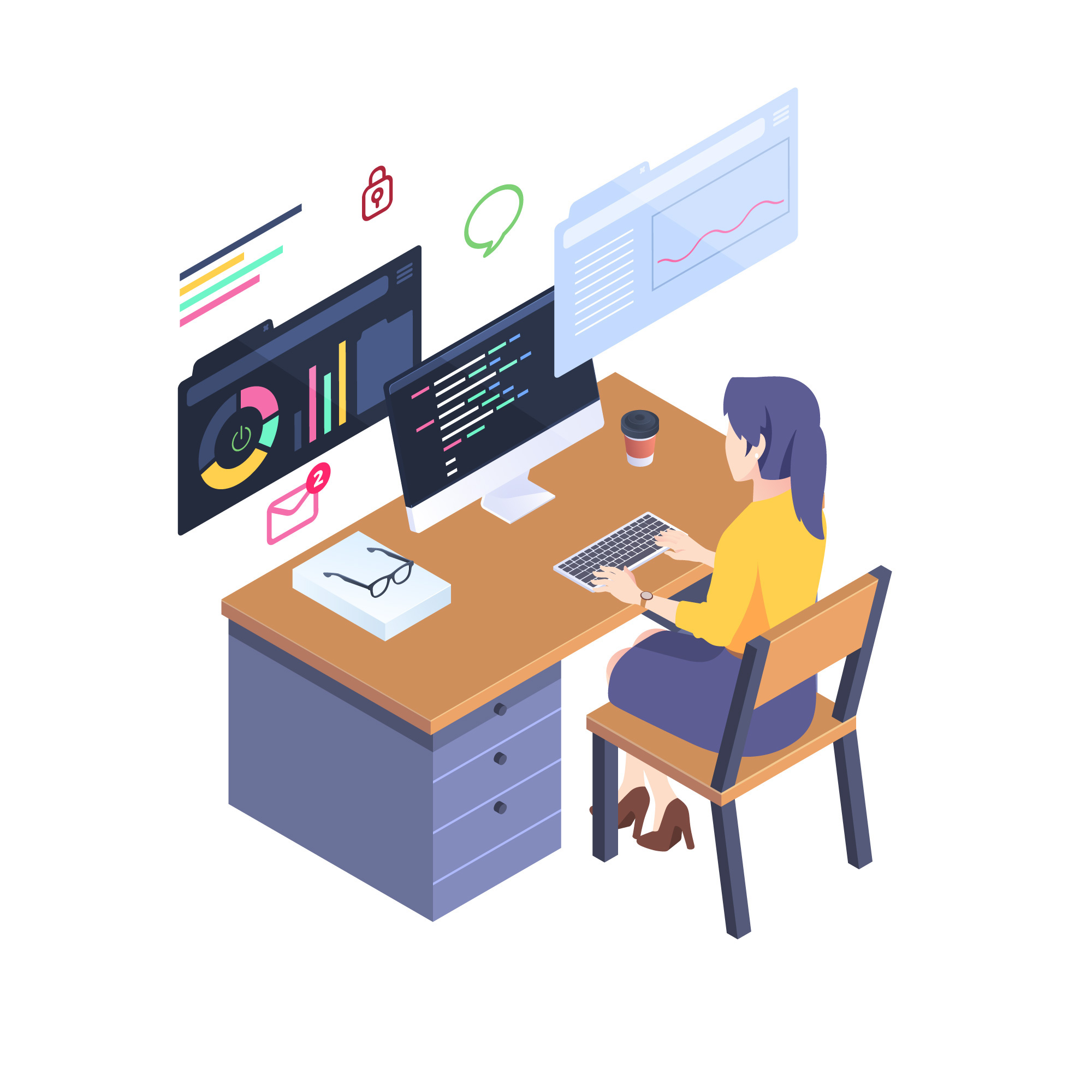 Explore les métiers de informatique-et-telecommunications